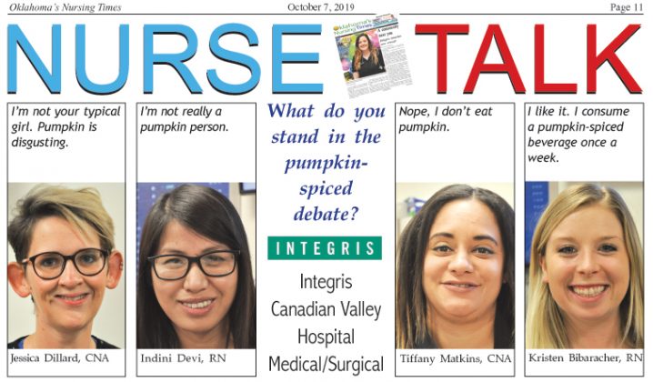 NURSE TALK: Where do you stand in the pumpkin-spiced debate? - Oklahoma ...